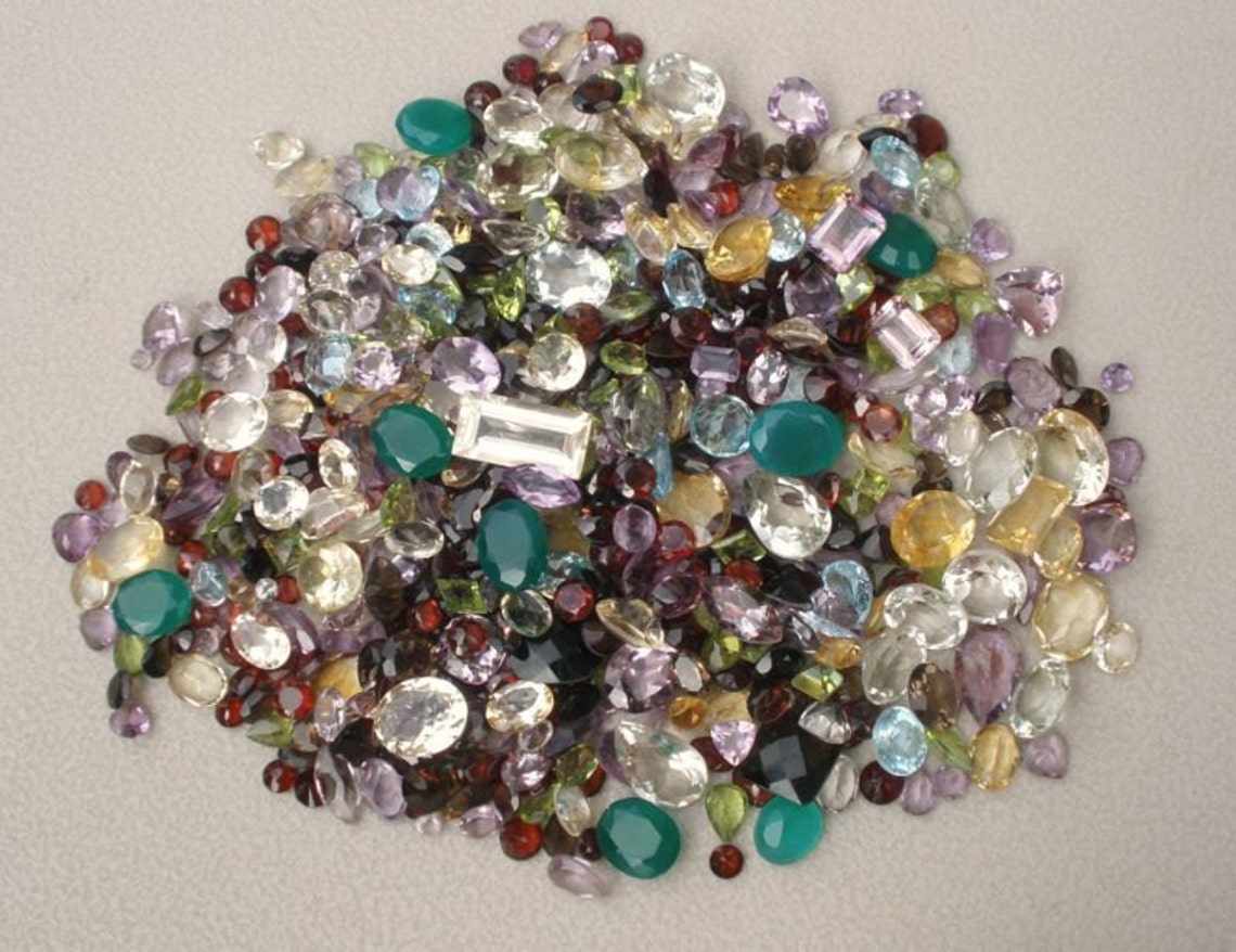 Over 500 Carats of Loose Natural Gemstone Mix Parcel Lot for Jewelry ...
