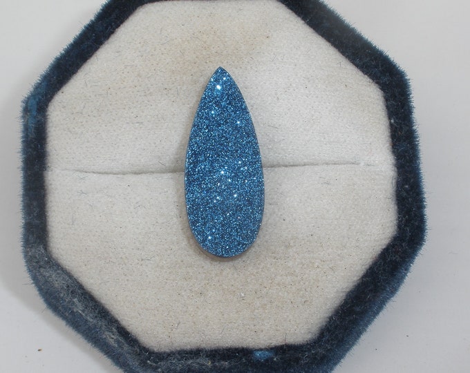 Mystic Peacock Blue Green Drusy Quartz Pear Gem 35 X 24mm - Etsy