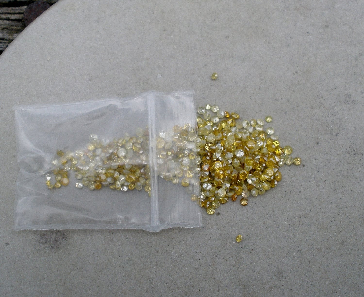 Yellow Diamond Round Loose Parcel Over 1/4 Carats - Etsy