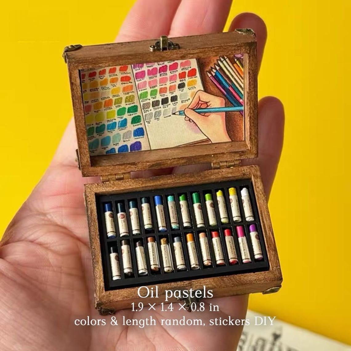 Miniature Artist Studio Set - Dollhouse Painting Supplies, Mini Easel ...