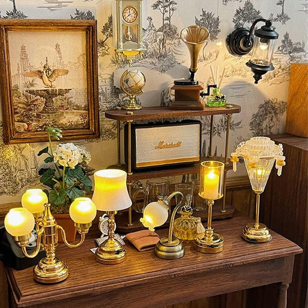 Dollhouse Tiffanys Lamp - Etsy