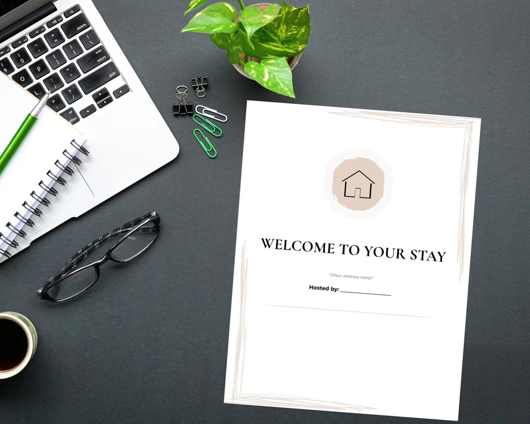 Editable Welcome Book Template | Printable House Manual | Canva & PDF ...