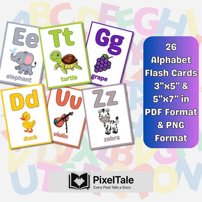 Printable Montessori Alphabet Flashcards | ABC Learning Cards for ...