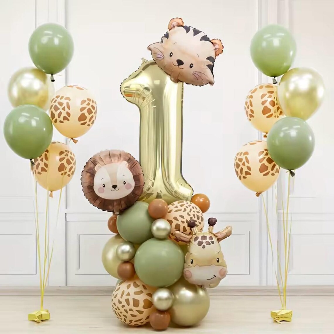 Jungle Safari Animal Balloon Arch Kit (38pcs) | Birthday Party ...