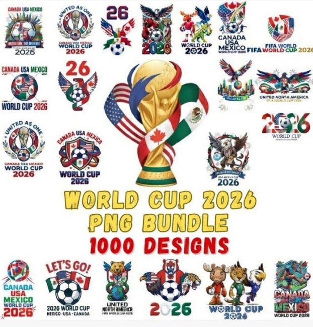 World Cup Soccer 1000+ Designs PNG Bundle Celebration Pack FIFA World ...