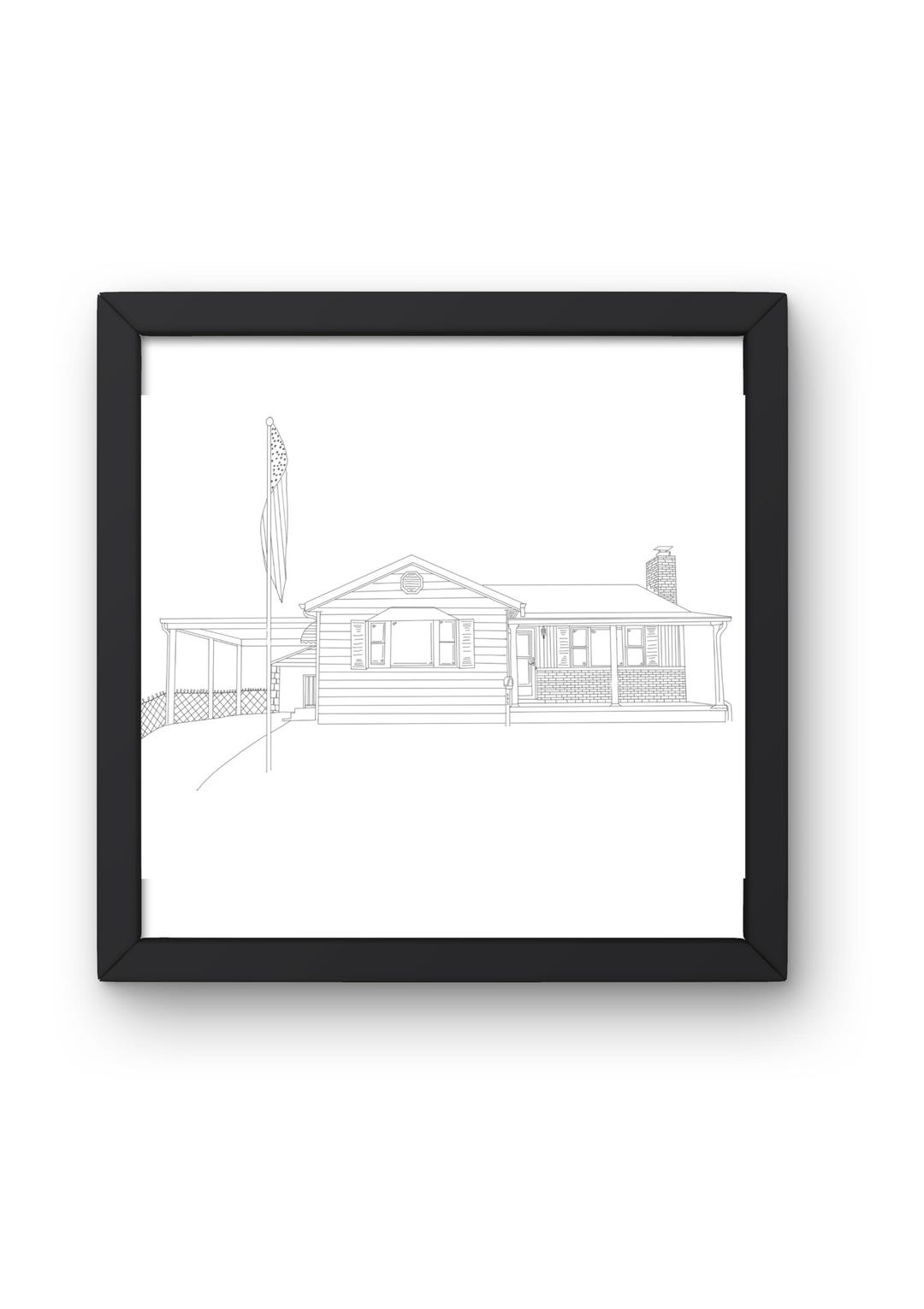 Physical, Sketch, Hand Drawn, Customized Home - Etsy