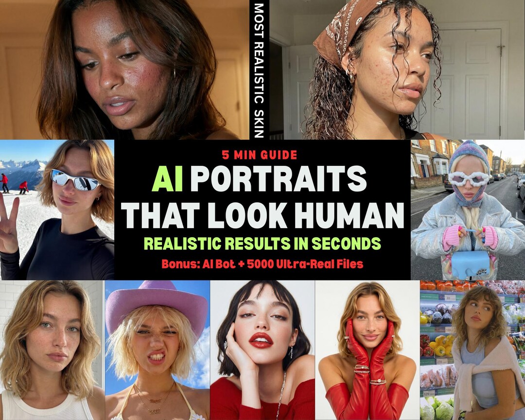 Ultra-realistic AI Portrait Guide – Visual References, High-resolution ...