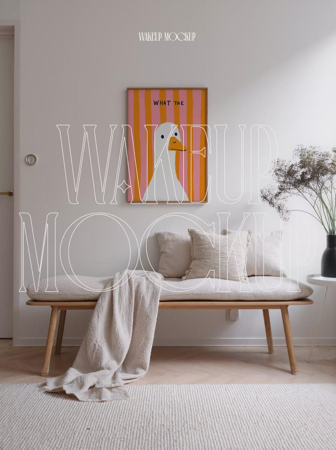 Single Frame Mockup, Vertical Picture Mockup, Wall Poster Mockup ...