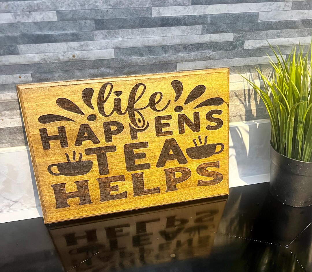 Laser Engraved Wooden Kitchen Sign - Etsy