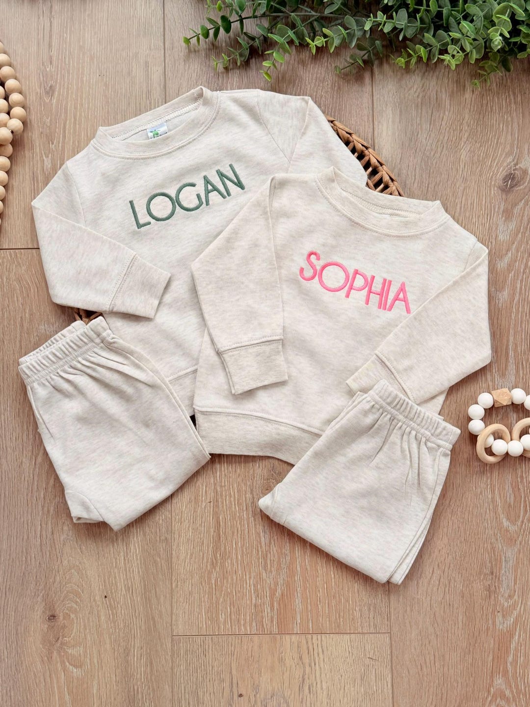 Personalized Baby Jogger Set – Embroidered Name Newborn Outfit - Etsy