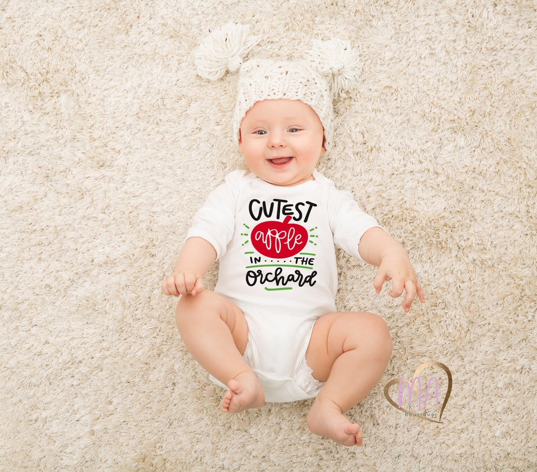 Apple Onesie® Apple Baby Clothes Apple Baby Shower Gift Fall Baby ...