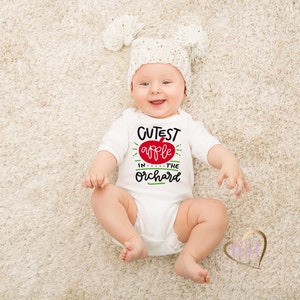 Cutest Apple Onesie® Apple Baby Onesie® Fall Onesie® Baby Clothes Baby ...