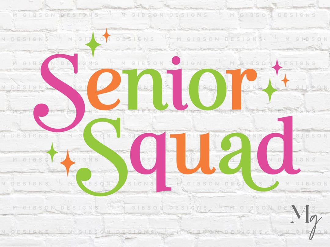Senior Squad SVG Class of 2026 Back to School Digital Download - Etsy