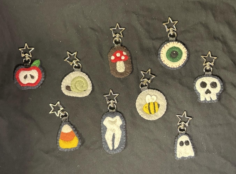 Custom Felt Keychains - Etsy