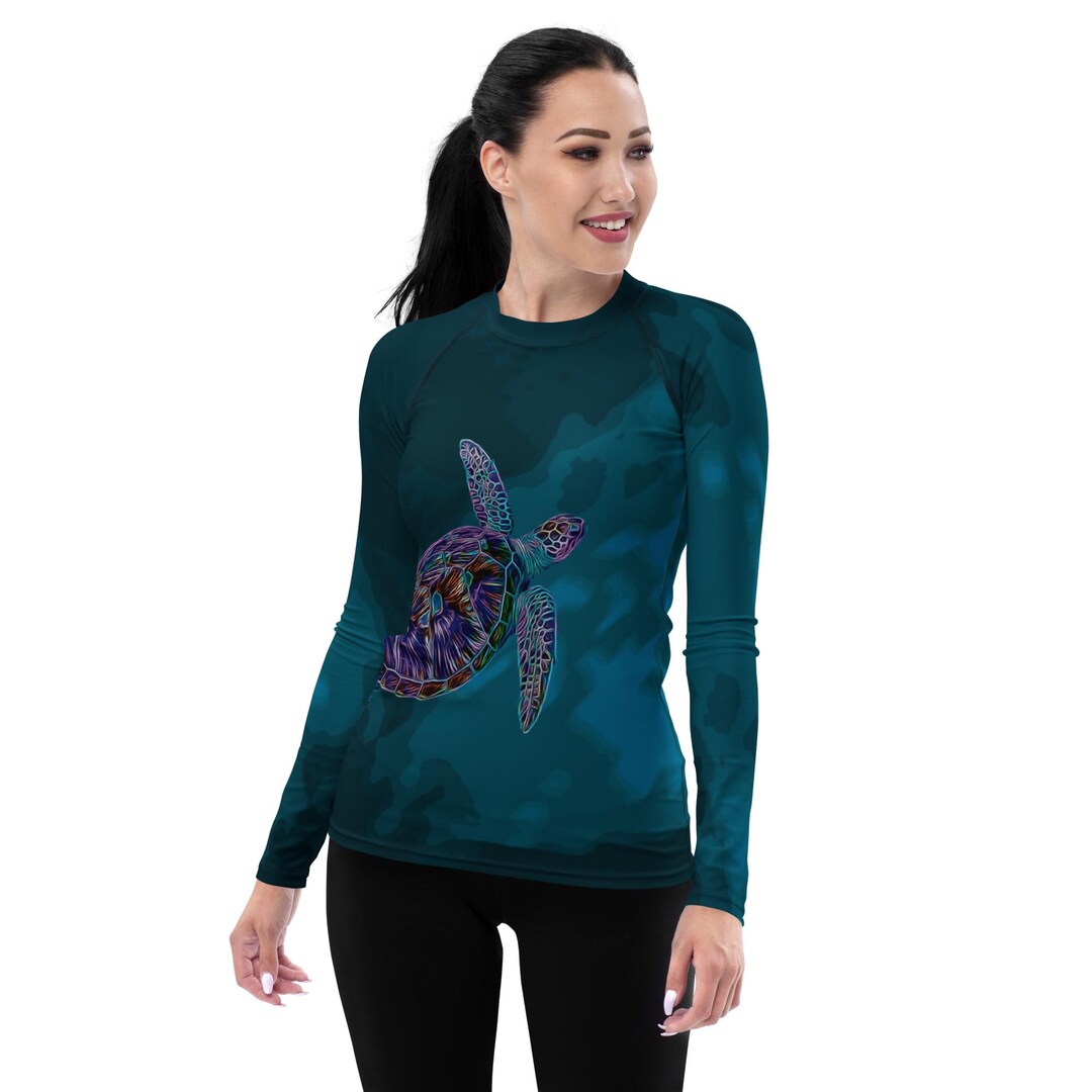 Sea Turtle Rash Guard, Dive Skin, Scuba Diving Shirt, Snorkeling Top ...