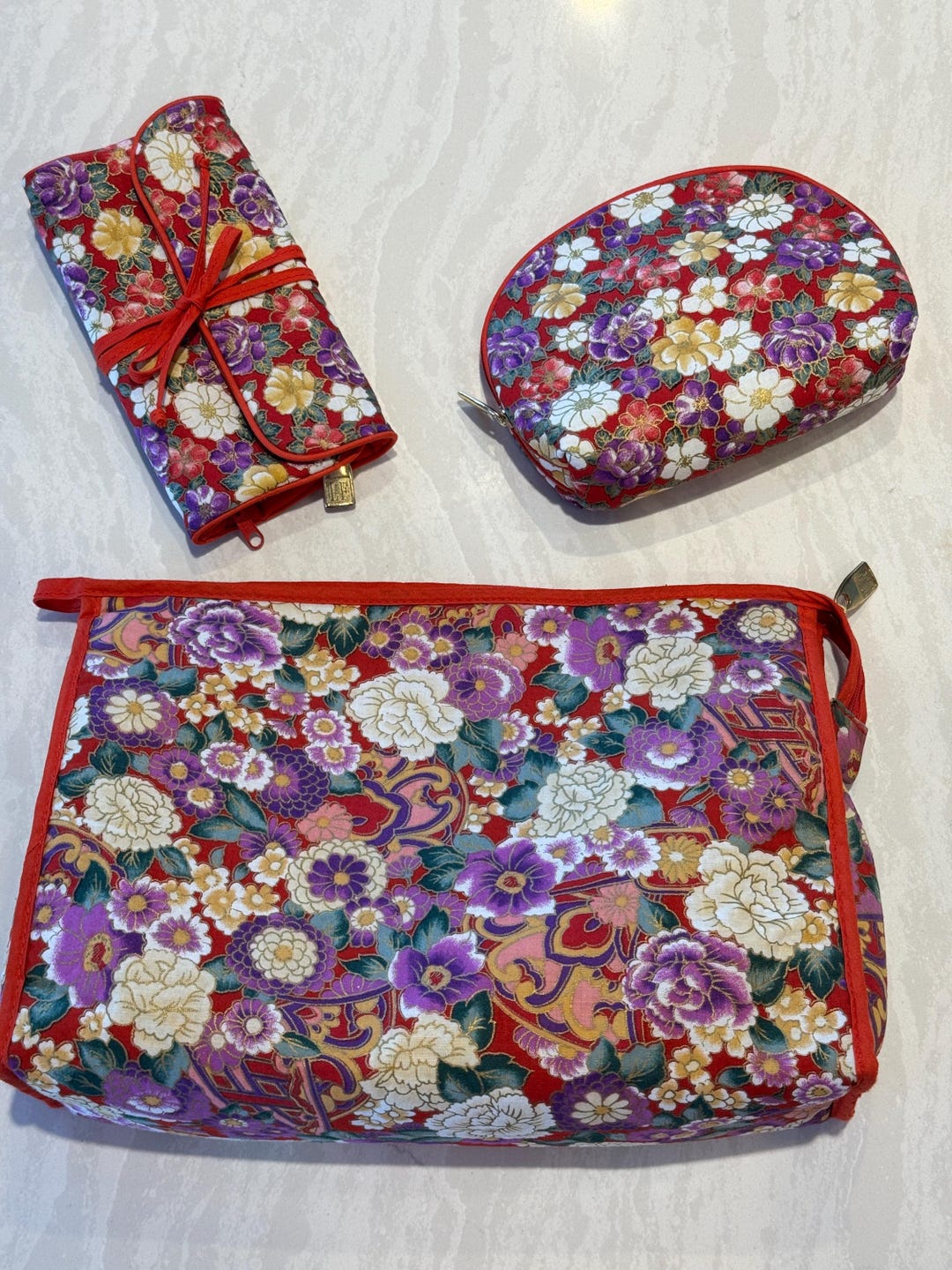 90s Leslie Fay Floral Travel Kit 3pc NWT Cosmetic & Jewelry Case - Etsy