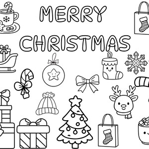 Christmas Coloring Banner - Etsy