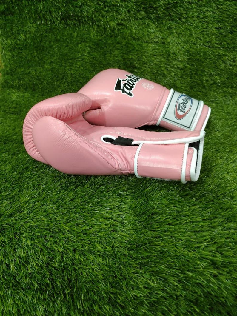 Fairtex Pink Leather Boxing Gloves – Professional Muay Thai, Kickboxing ...