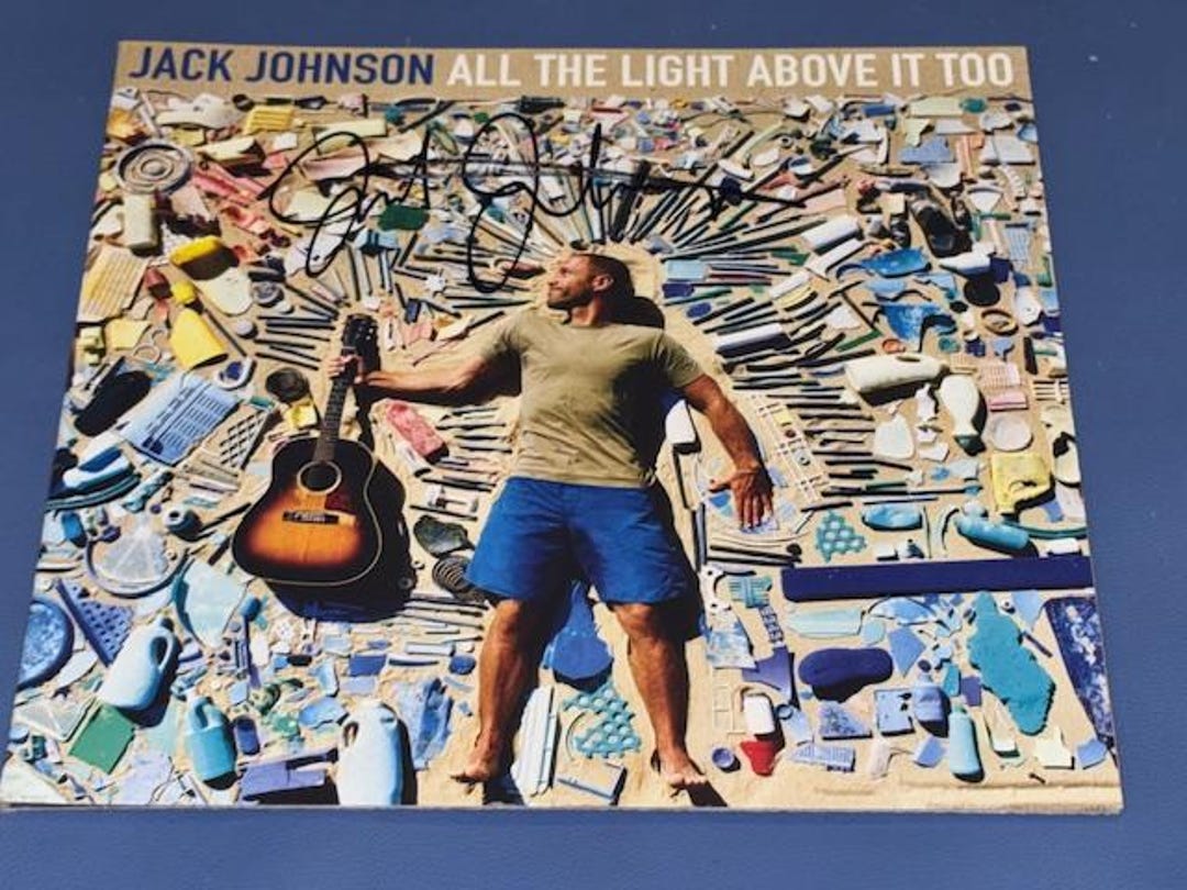 Jack Johnson Hand Signed Autographed All the Light Above It Too Record ...
