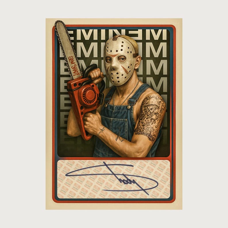 Eminem Facsimile Signature Tribute Card | Slim Shady | Limited Edition ...