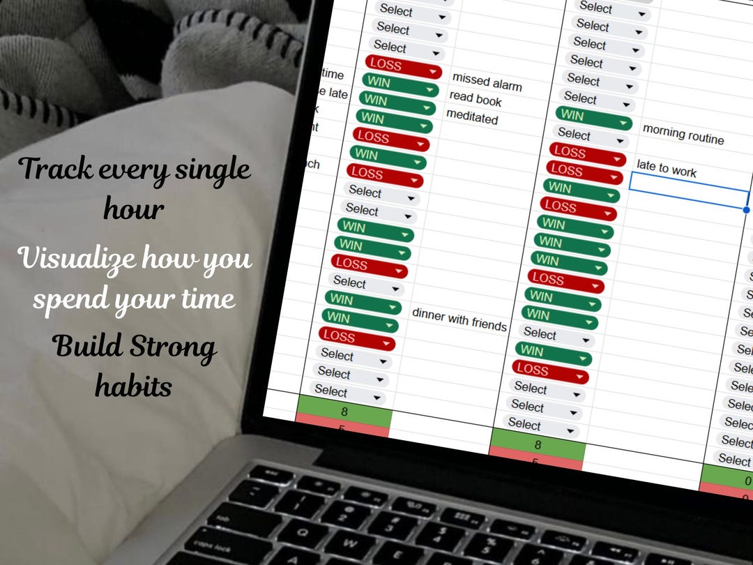 The Weekly Scorecard – 24-hour Win/loss Tracker - Etsy