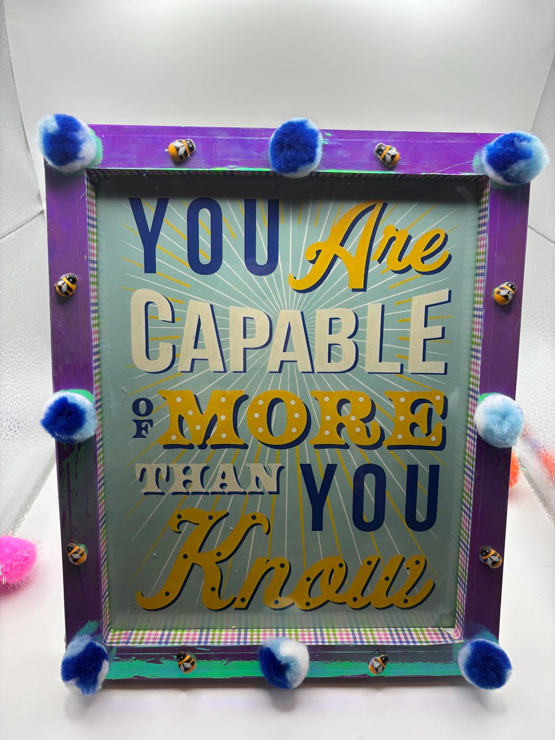Handmade Positive Affirmation Frame – Bright & Uplifting Gift - Etsy