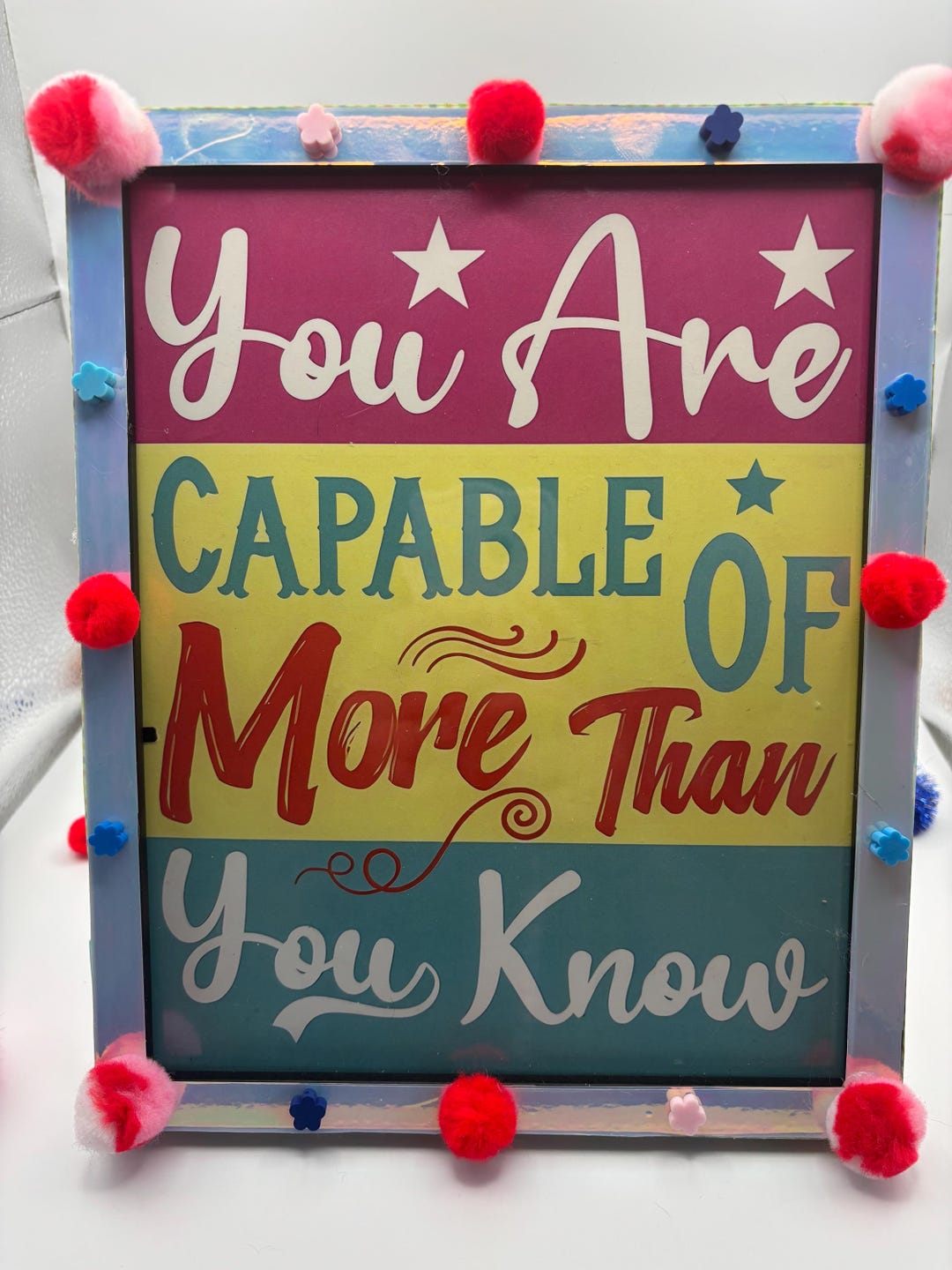 Handmade Positive Affirmation Frame – Bright & Uplifting Gift - Etsy