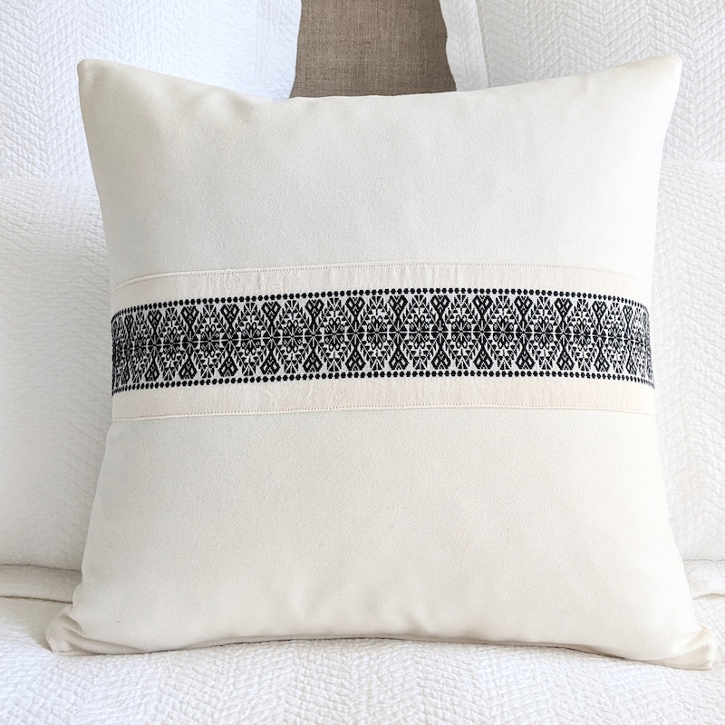 Embroidered Pillow - Etsy