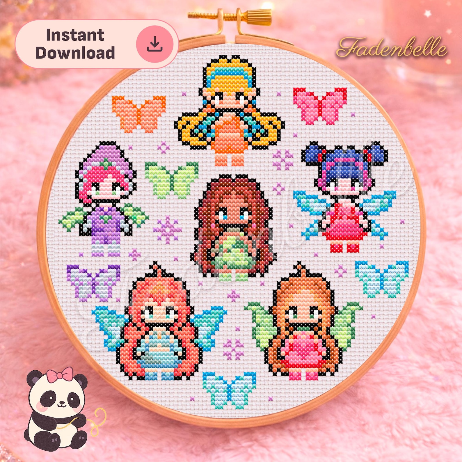 Winx Club Cross Stitch Pattern • Magical Girl Embroidery • Beginner ...
