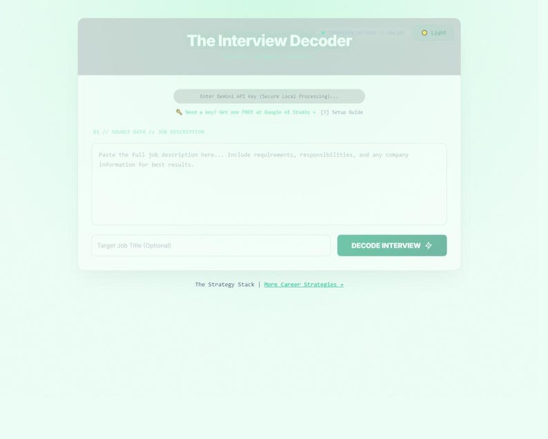 AI Interview Question Predictor, Job Description Analyzer, Answer ...