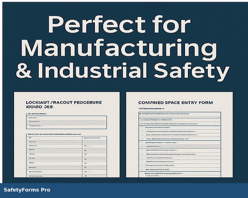 Workplace Safety Template Bundle • 37 Editable Forms, Checklists & Logs ...