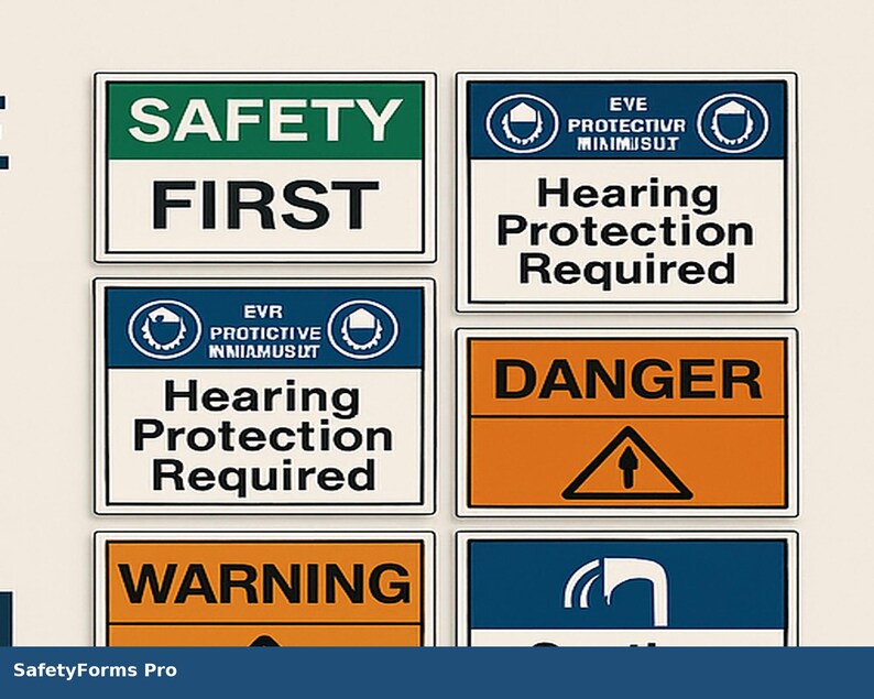 Workplace Safety Posters • Printable Safety Signs • Editable Templates ...