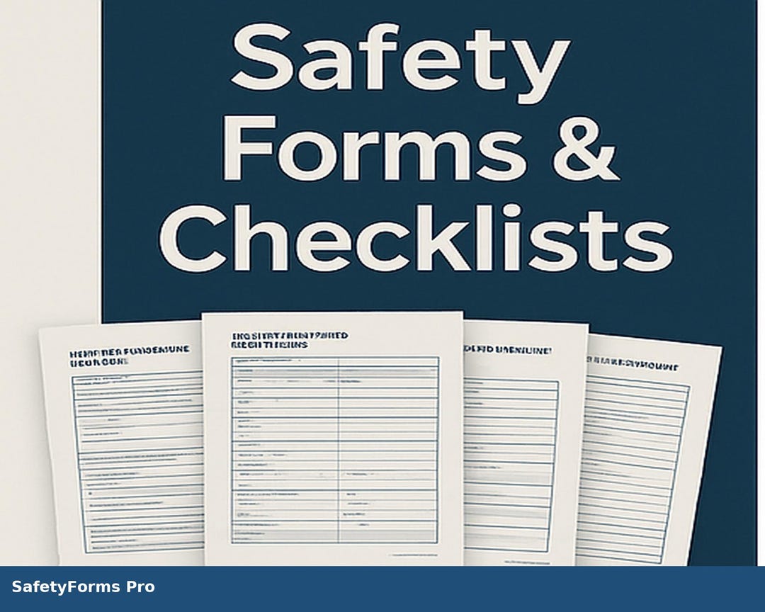 Workplace Safety Forms & Checklists • Editable Templates • Instant ...