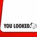 Sticker Connection | You Looked Circle Hand Game | Bumper Sticker Vinyl ...