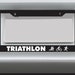 Triathlon License Plate Frame Swim Bike Run Car Tag Ironman Car Tag ...