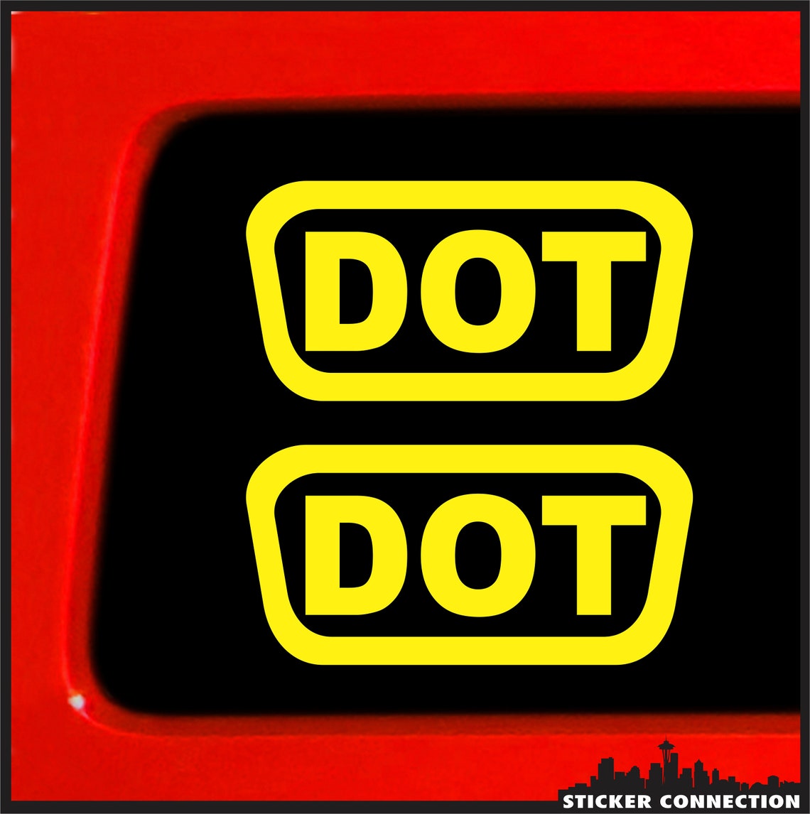 2 DOT Helmet Decals Sticker Pack Set Free Shipping Motorcycle Helmet ...