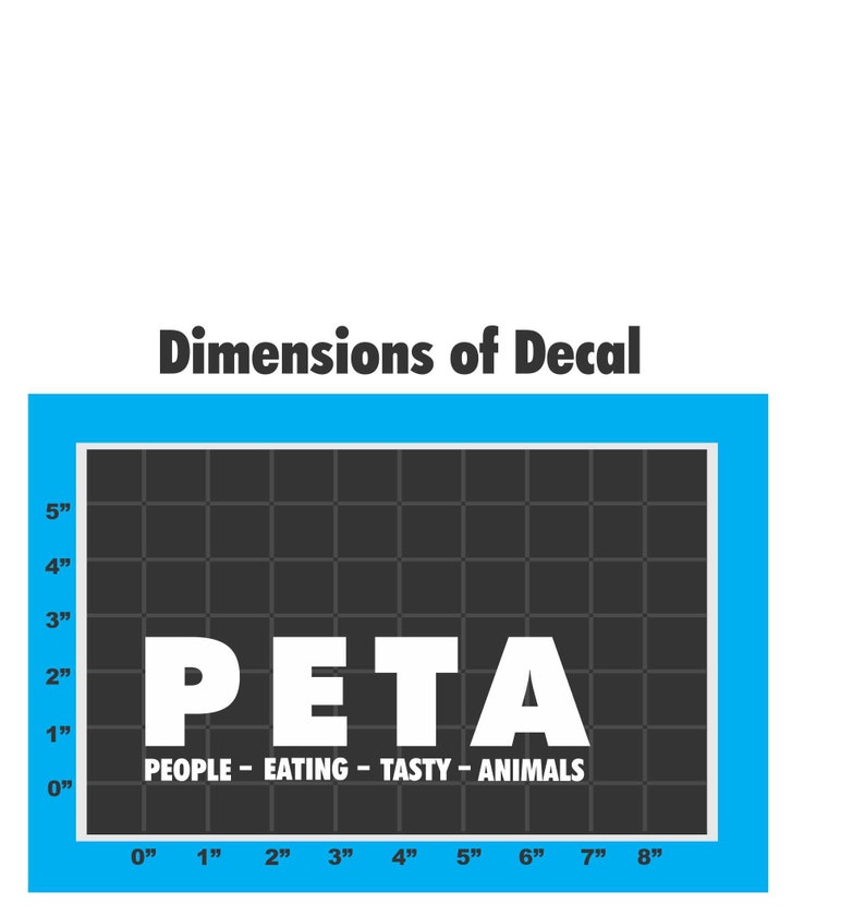 Sticker Connection Peta People Eating Tasty Animals Bumper - Etsy