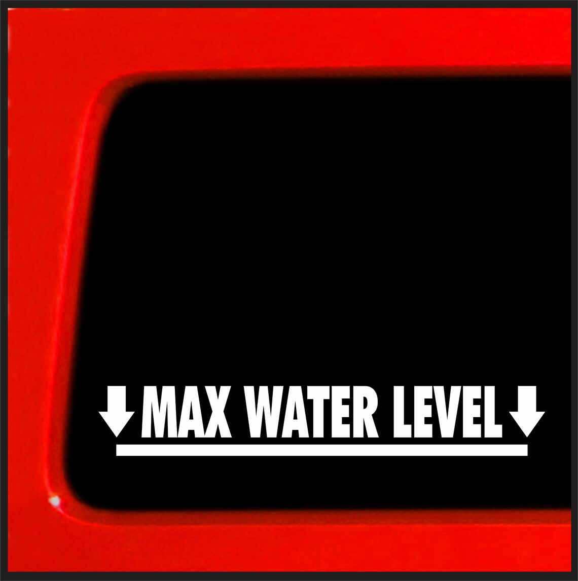Max Water Level Funny 4x4 Sticker for Car Truck Laptop | Etsy