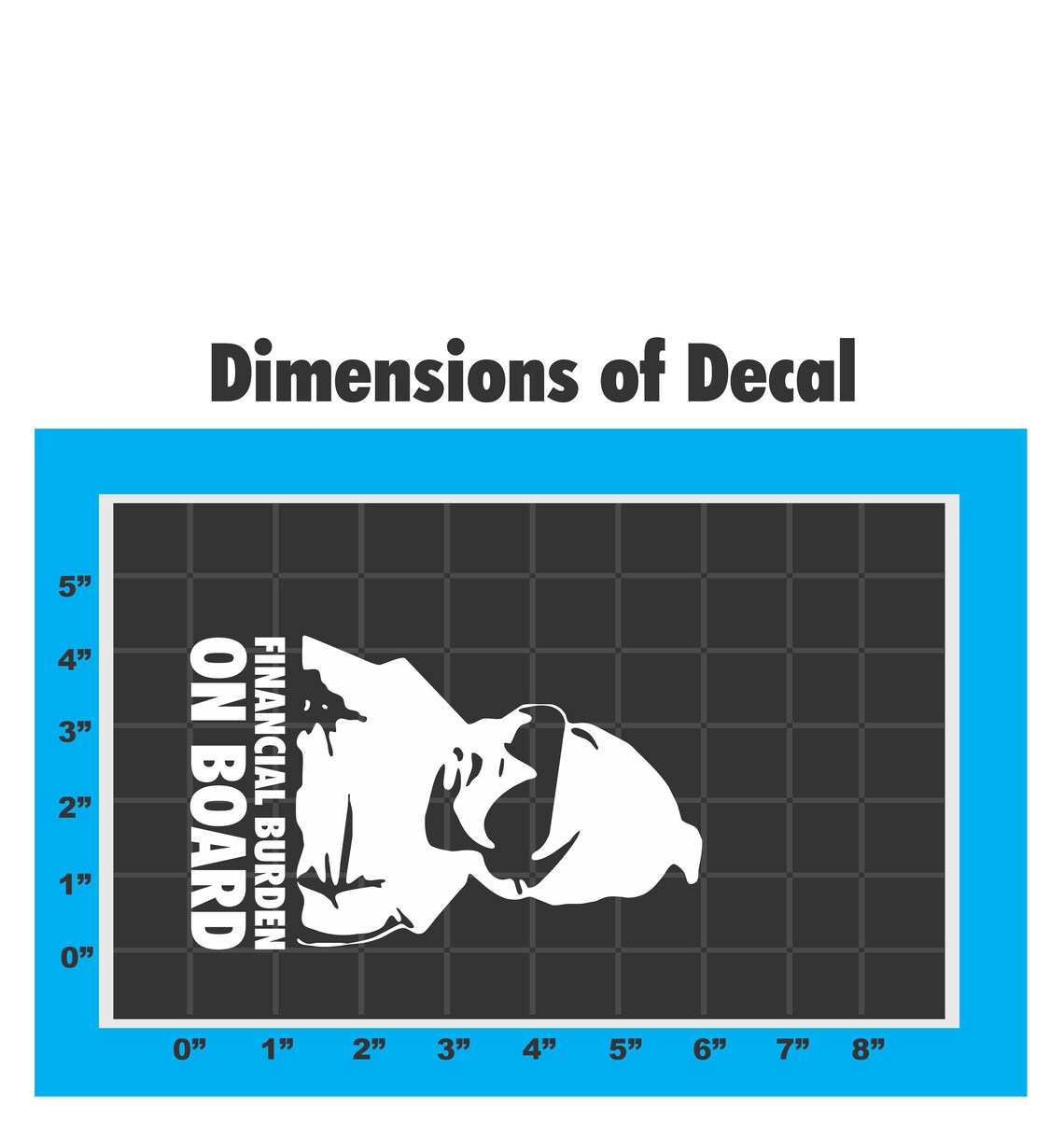 Sticker Connection Financial Burden on Board Baby Carlos - Etsy