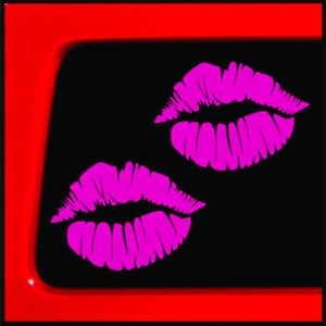 Sticker Connection | Kiss Mark Lips Bumper Sticker Decal for Car, Truck ...