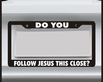 Jesus License Plate Frame - Etsy