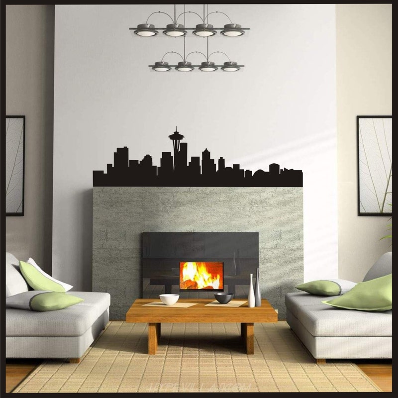 Cityscape Wall Decal - Etsy