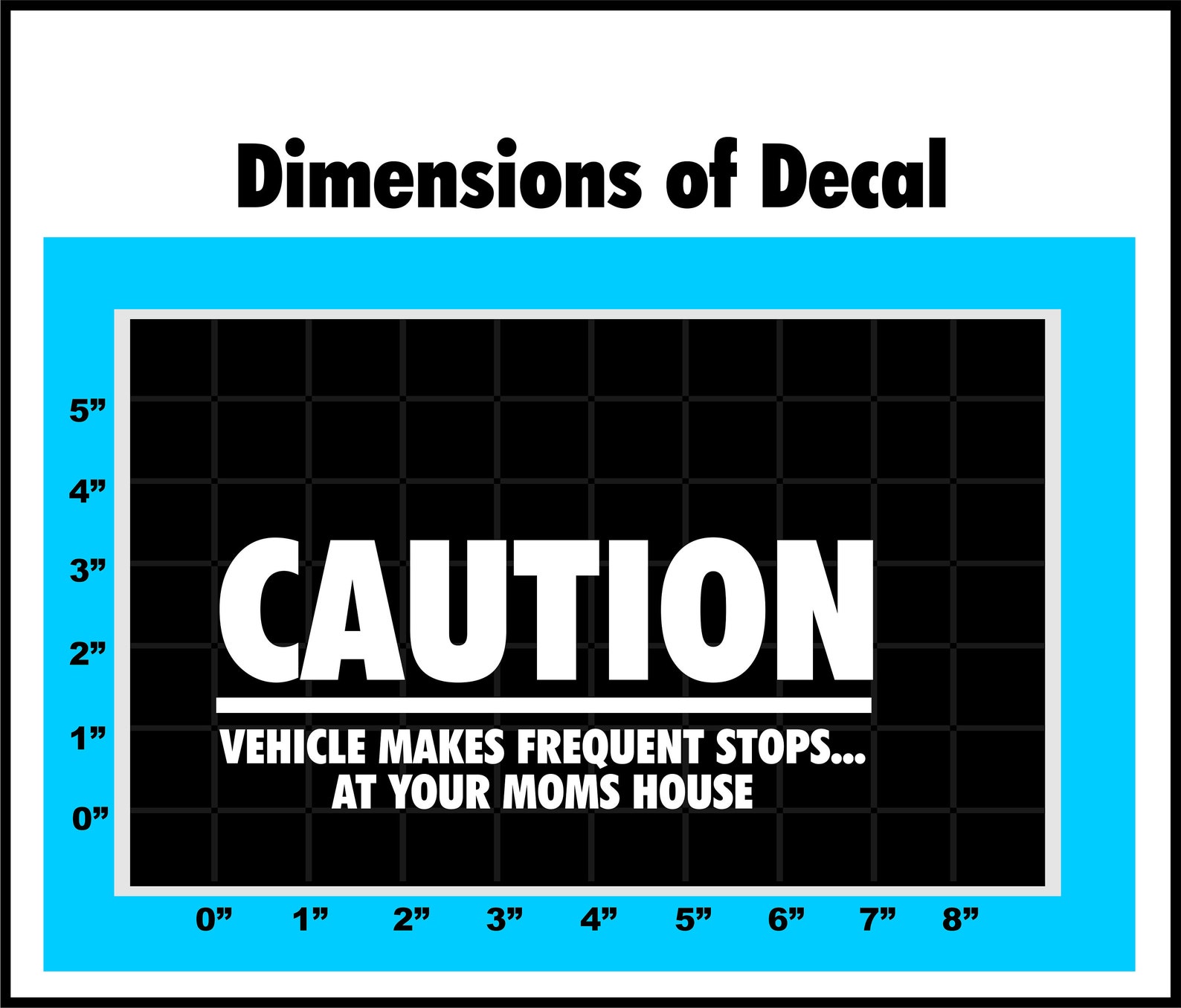 Sticker Connection Caution Vehicle Makes Frequent Stops at - Etsy