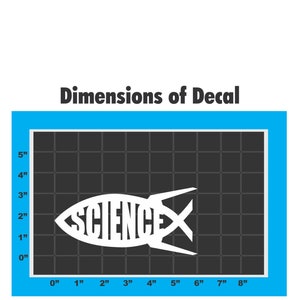Sticker Connection | Science Jesus Fish Bumper Sticker Decal for Car ...