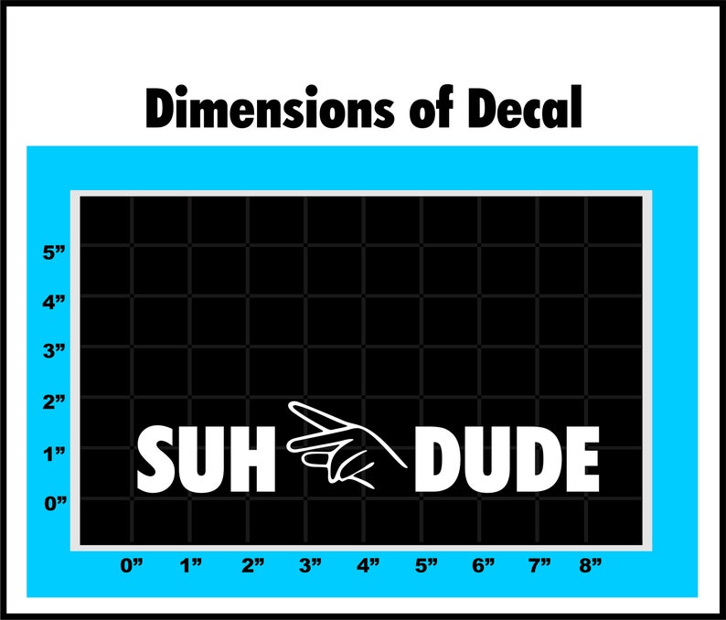 Sticker Connection | Suh Dude | Bumper Sticker Decal for Car, Truck ...