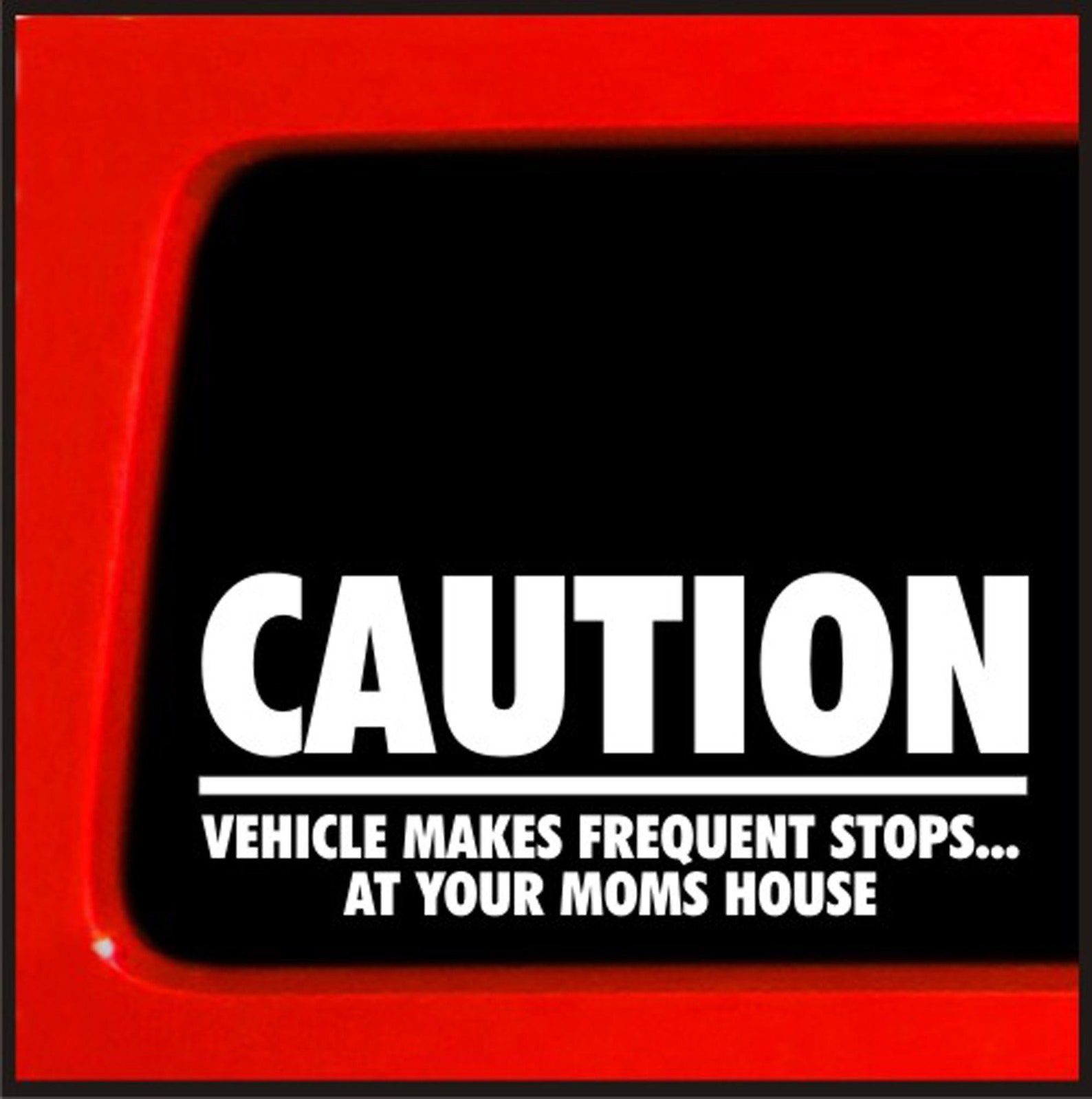 Sticker Connection Caution Vehicle Makes Frequent Stops at - Etsy