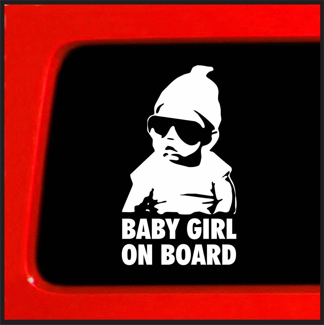 Baby on Board Girl | Car Decal Bumper Sticker on Board Decal Child ...