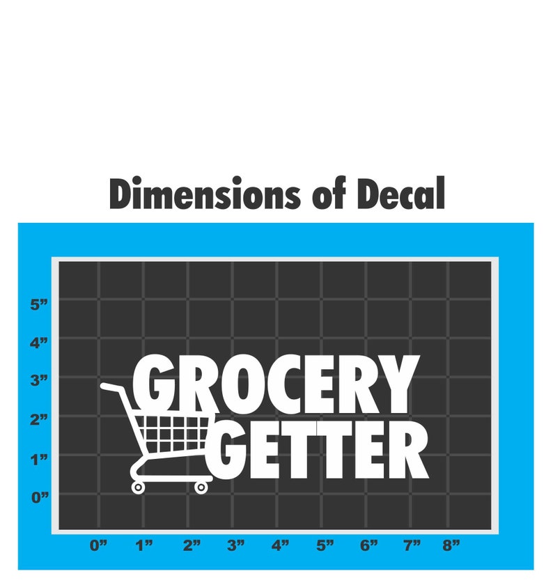Grocery Getter | JDM Bumper Sticker Vinyl Decal for Car, Truck, Window ...