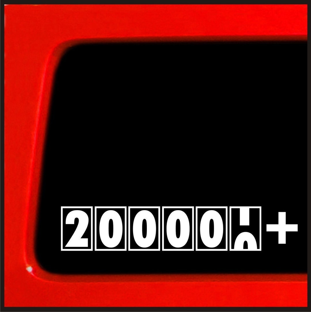 Sticker Connection | 200,000 + Miles | Bumper Sticker Decal for Car ...