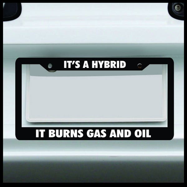 Hybrid License Plate Frame - Etsy